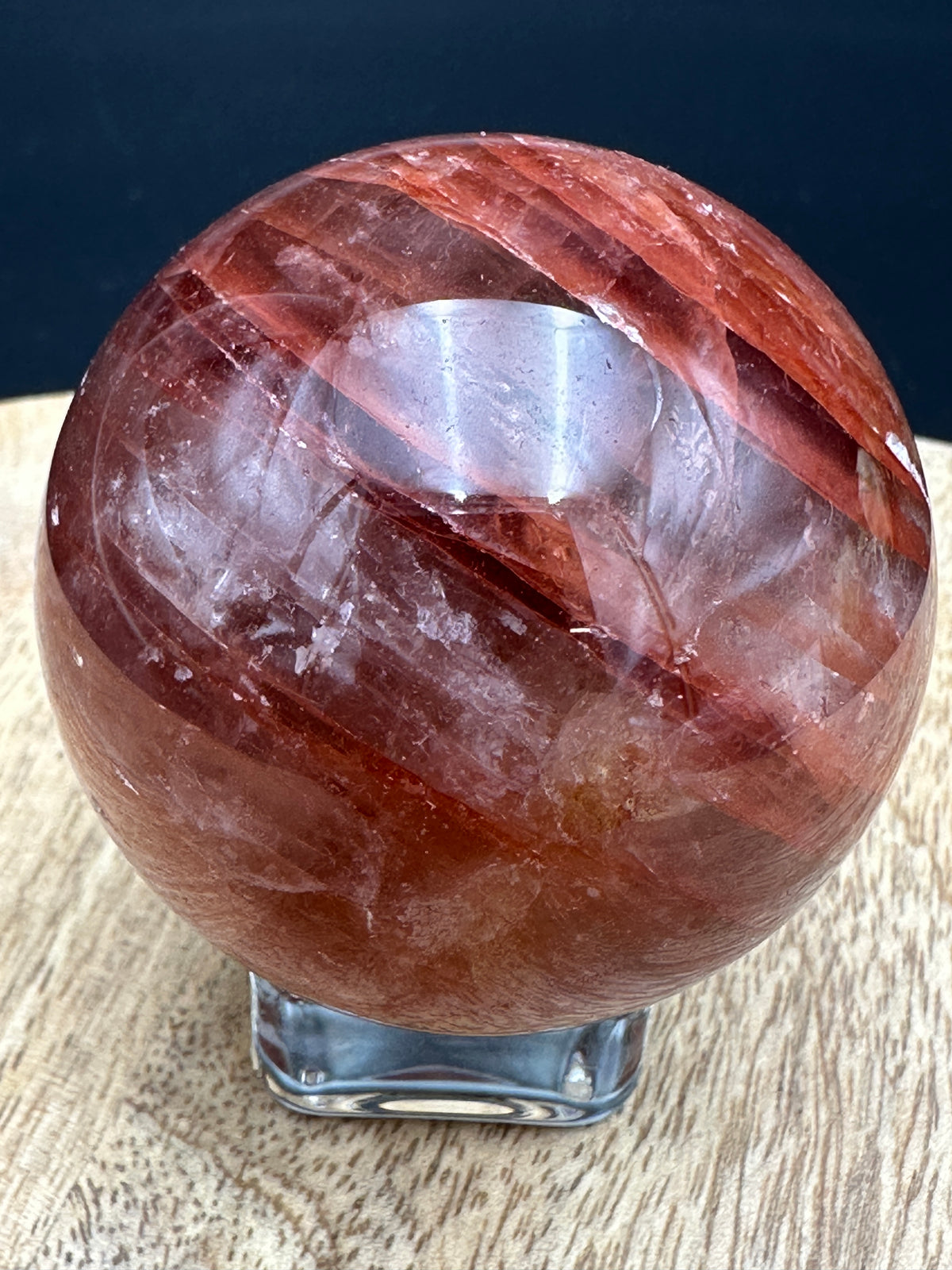 Fire Quartz Sphere - 5cm — Crystal Sanctuary Australia