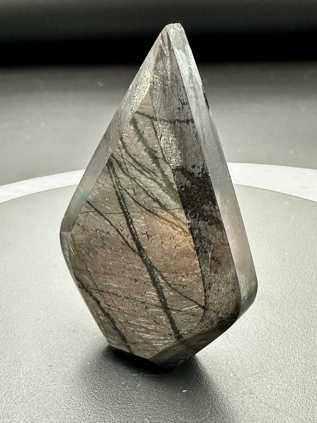 Hypersthene Geometric Teardrop — Crystal Sanctuary Australia