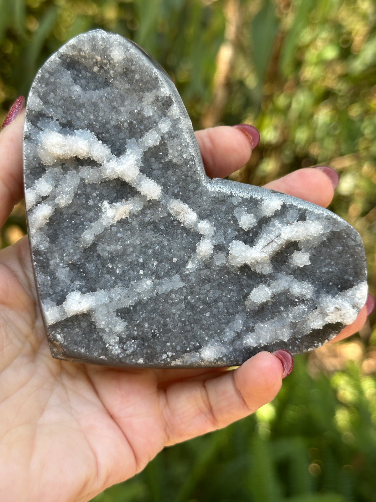 Sphalerite Quartz Heart - 423gm — Crystal Sanctuary Australia