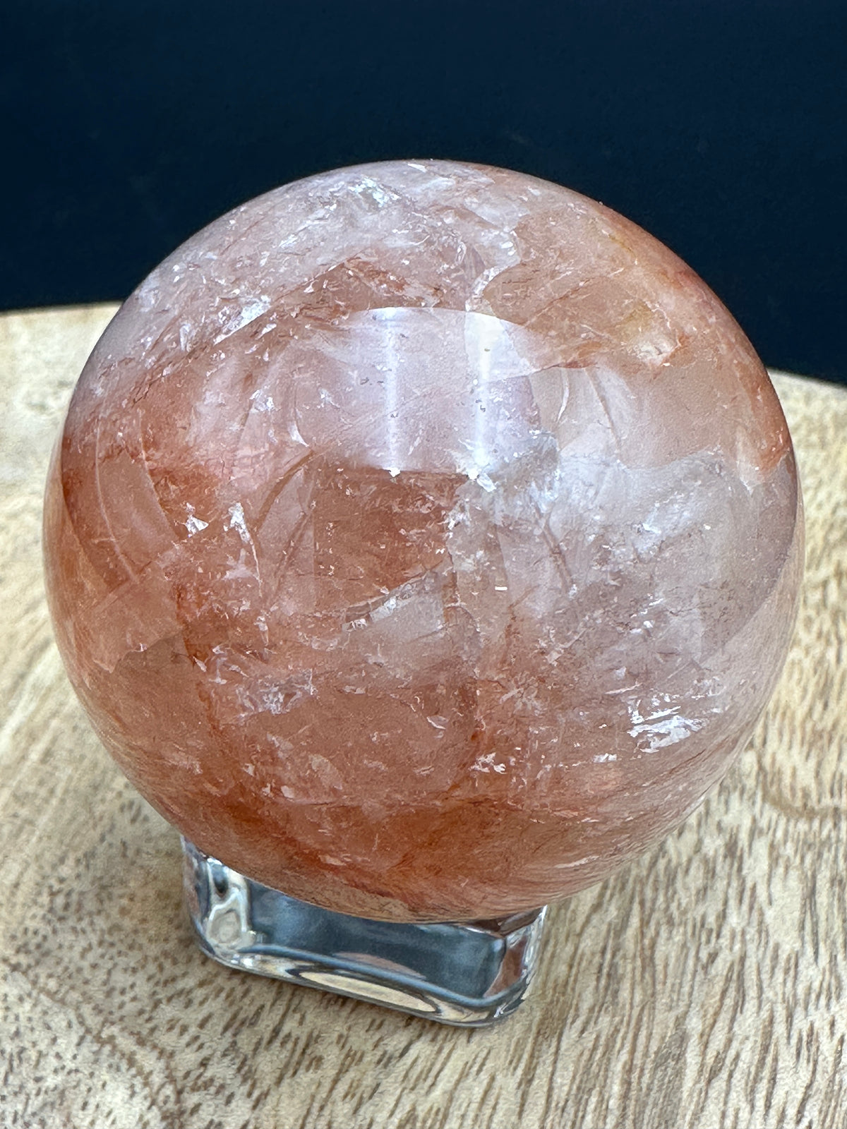 Fire Quartz Sphere - 4.5cm — Crystal Sanctuary Australia