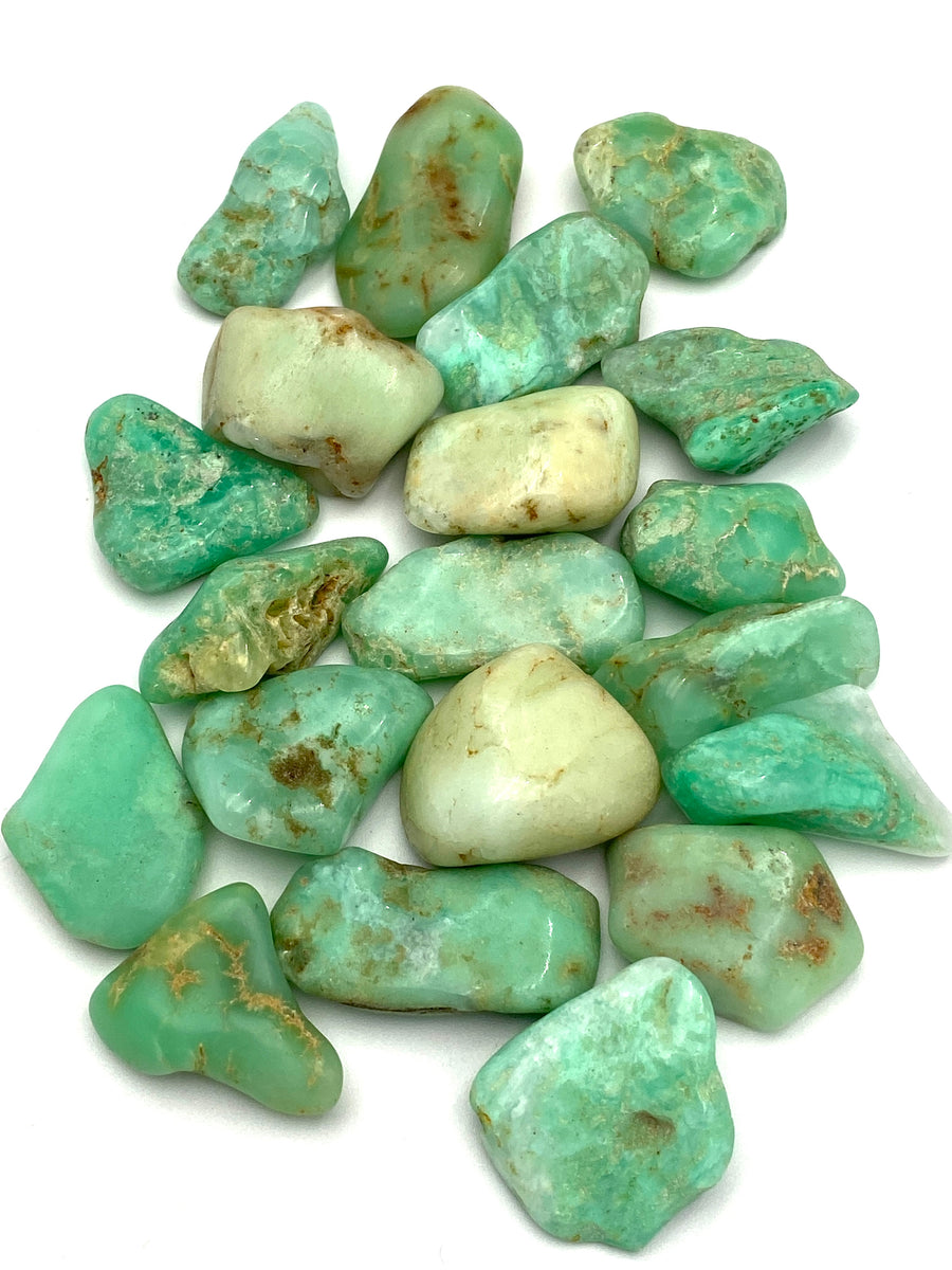 Chrysoprase Tumbled Stone – Crystal Sanctuary Australia
