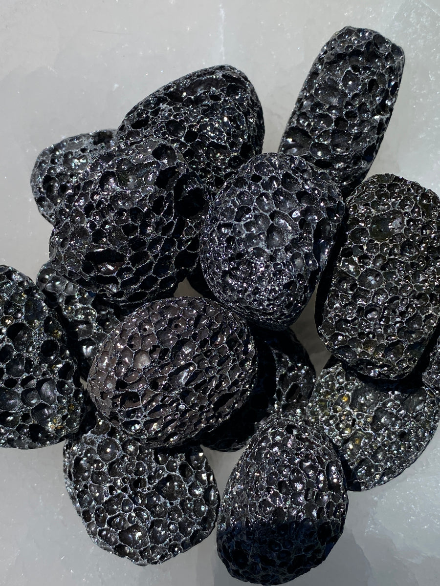 Lava Stone Tumbled Stone – Crystal Sanctuary Australia