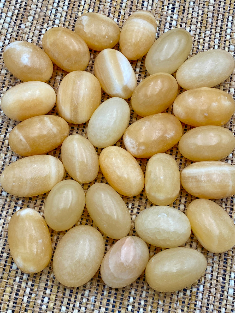 Orange Calcite Tumbled Stone – Crystal Sanctuary Australia